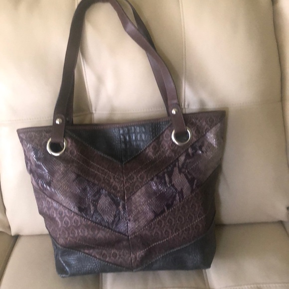 Relic | Bags | Relic Brand Moc Croc Tote W Front Back Design | Poshmark